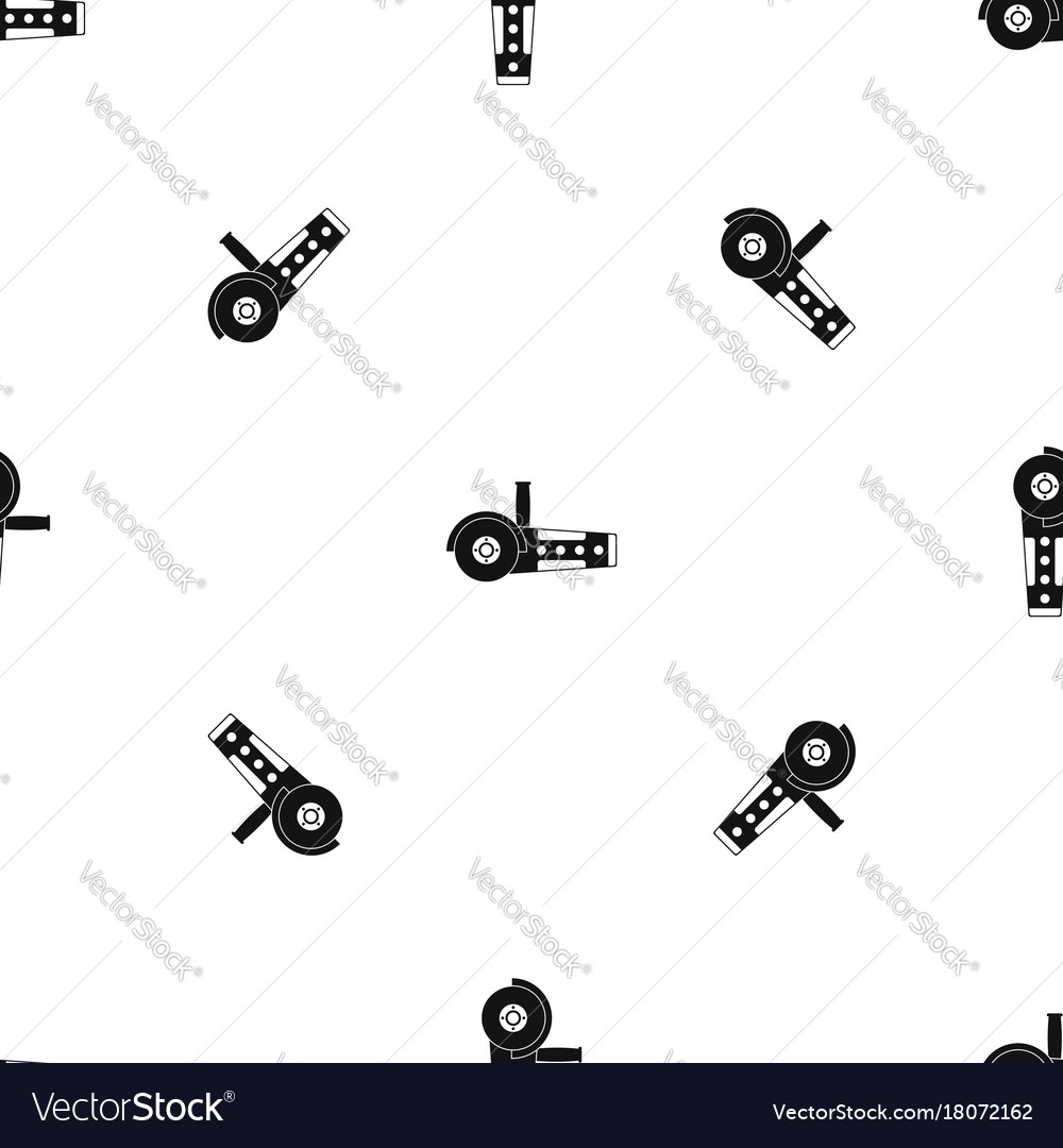 Circular saw pattern seamless black Royalty Free Vector