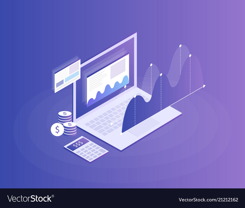 Concept business strategy analysis data Royalty Free Vector