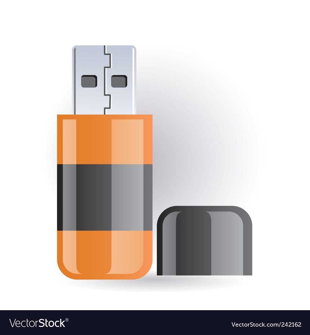 Flash drive Royalty Free Vector Image - VectorStock