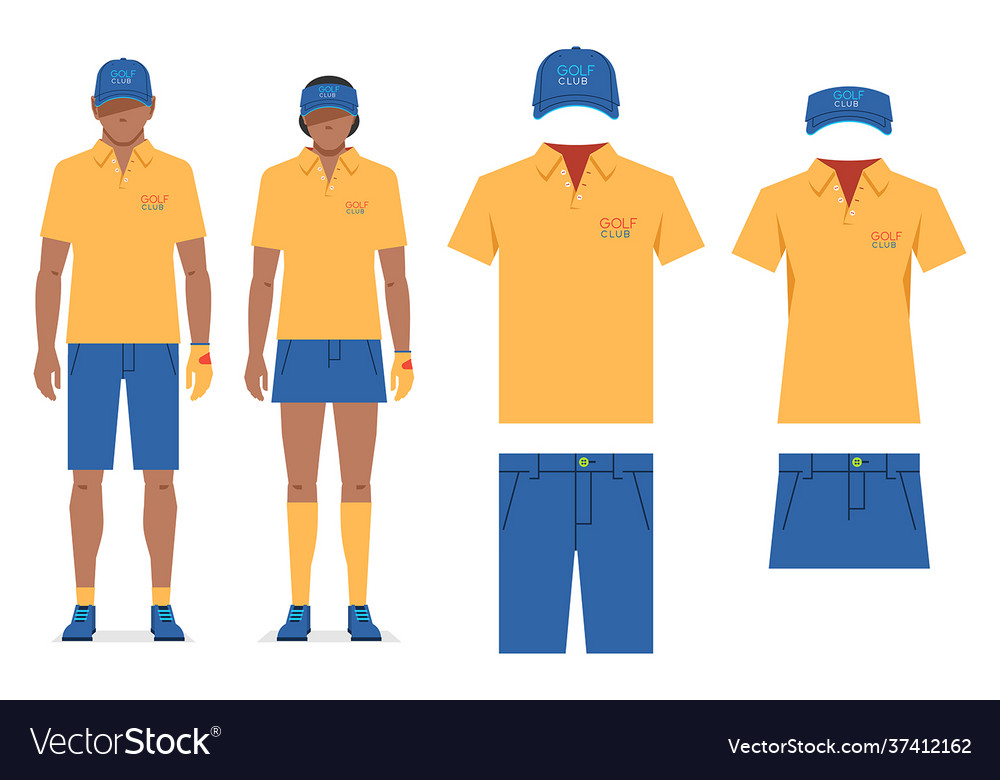 Golf clothes Royalty Free Vector Image - VectorStock