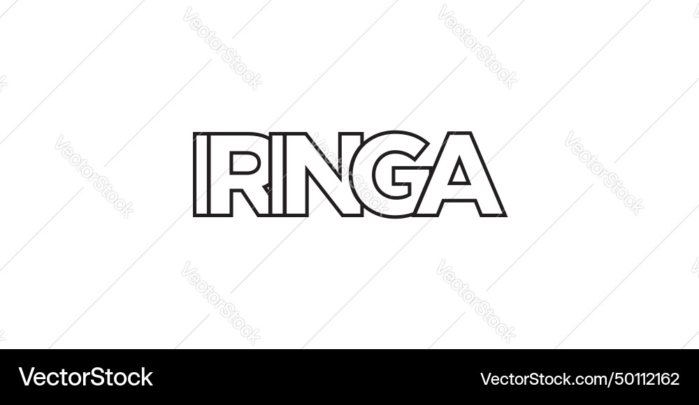 Iringa in the tanzania emblem design features Vector Image