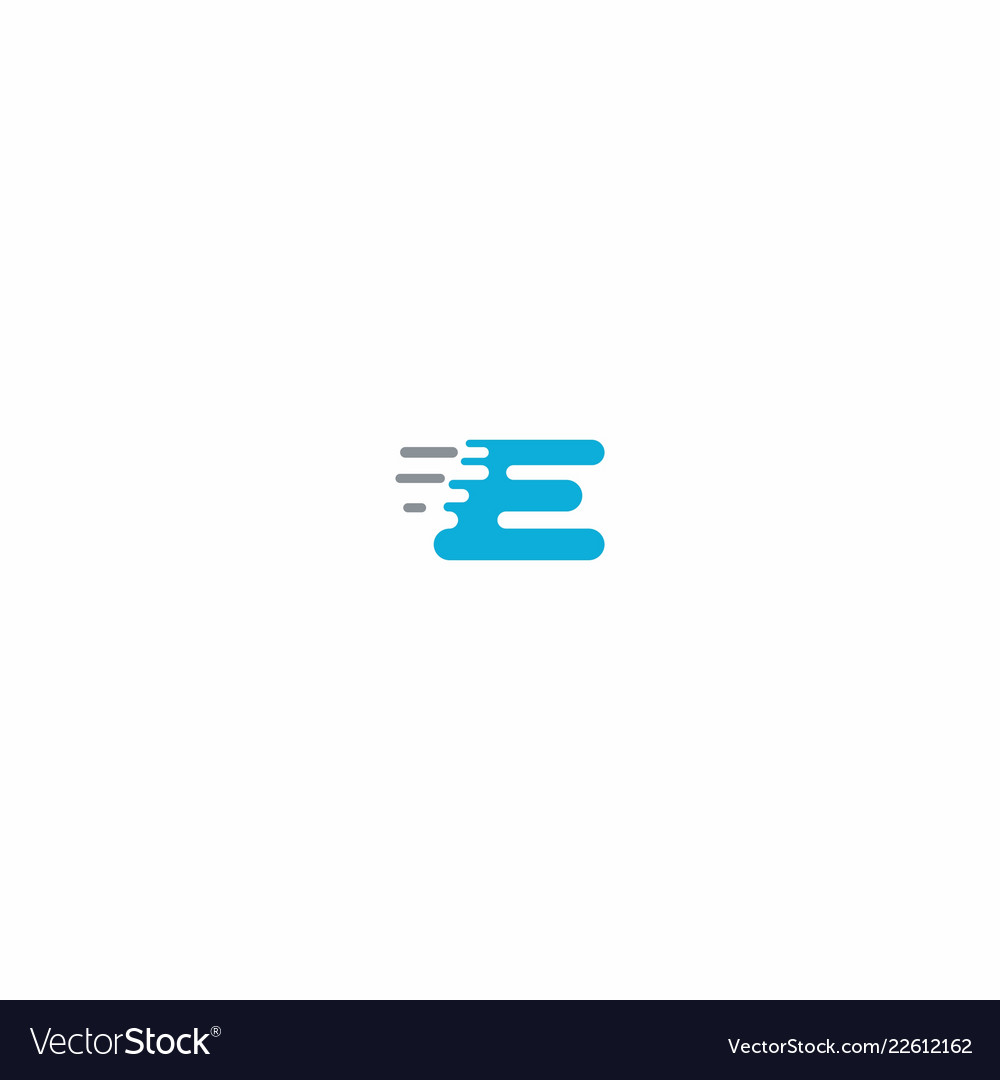 Letter e symbol design Royalty Free Vector Image
