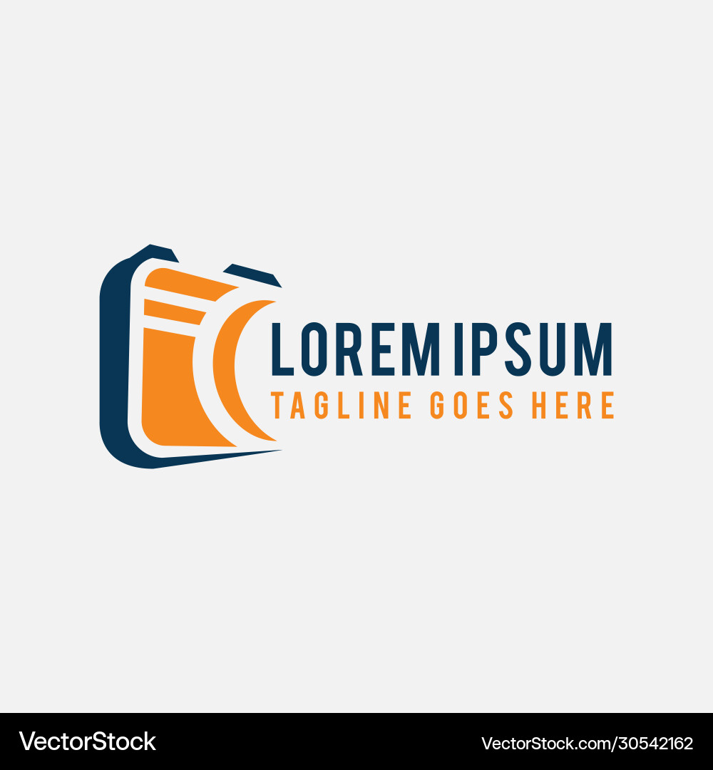 Snapshot photograpy camera logo graphic design Vector Image