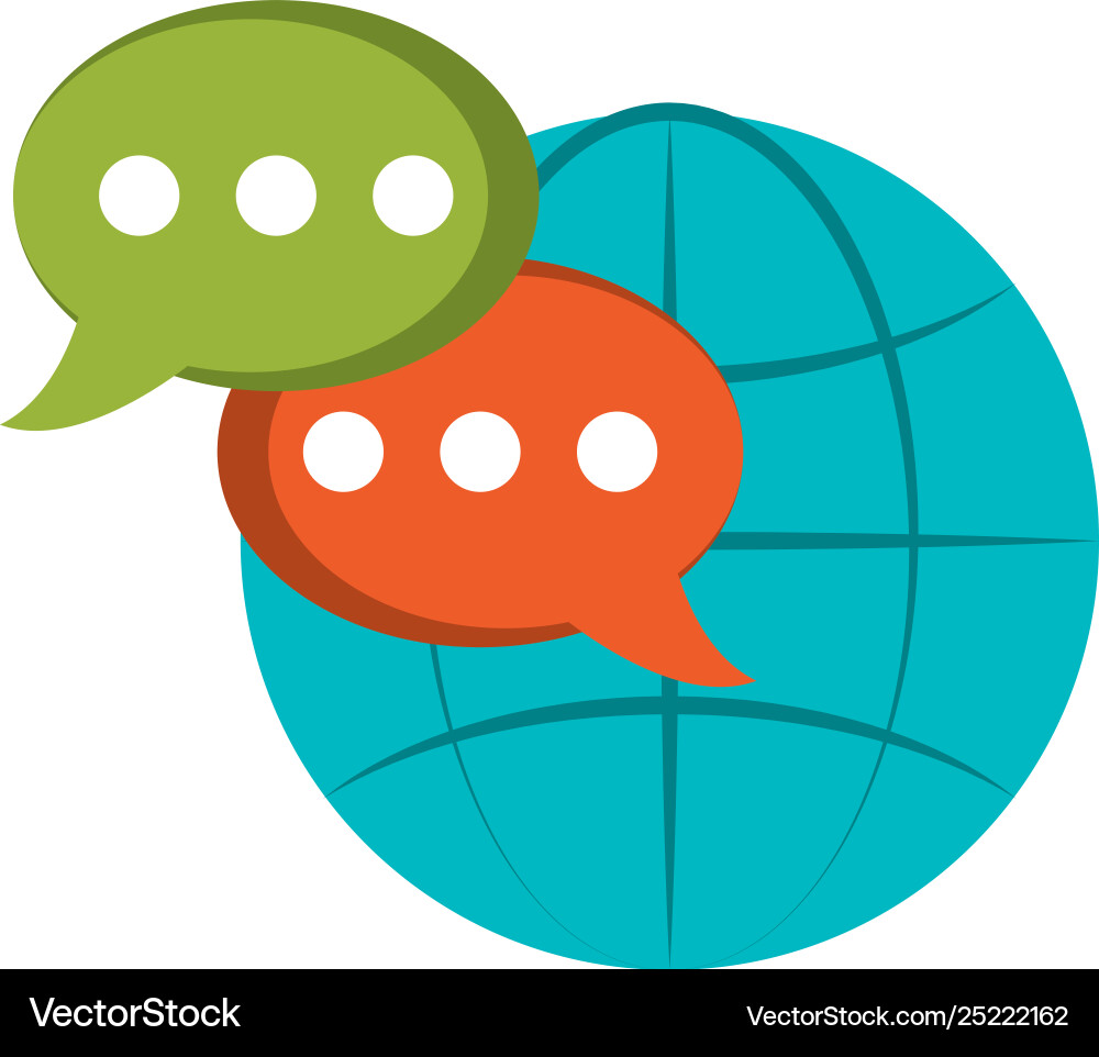 Technology globe icon cartoon Royalty Free Vector Image