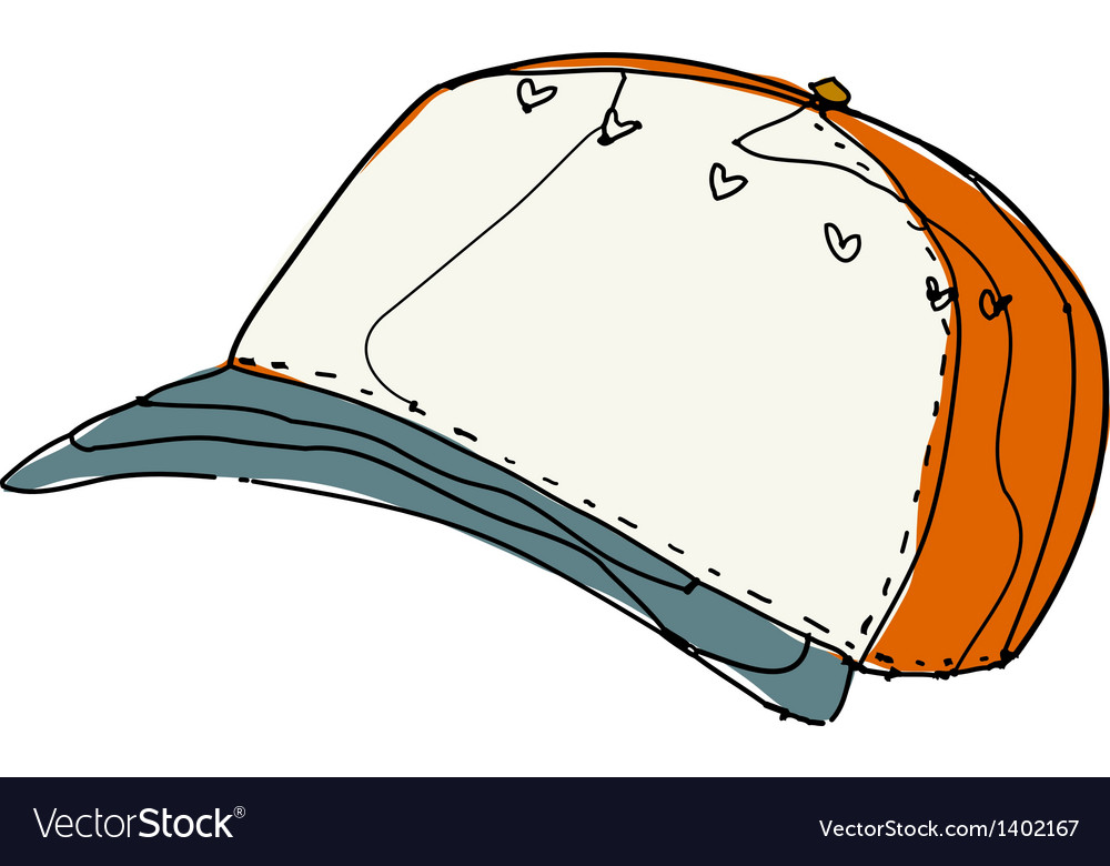 A hat is placed Royalty Free Vector Image - VectorStock
