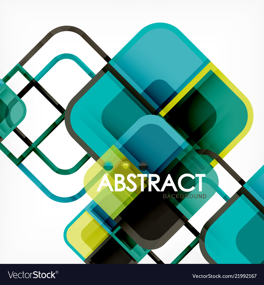Abstract background square shapes geometric Vector Image