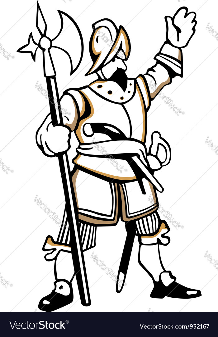Ancient soldier Royalty Free Vector Image - VectorStock
