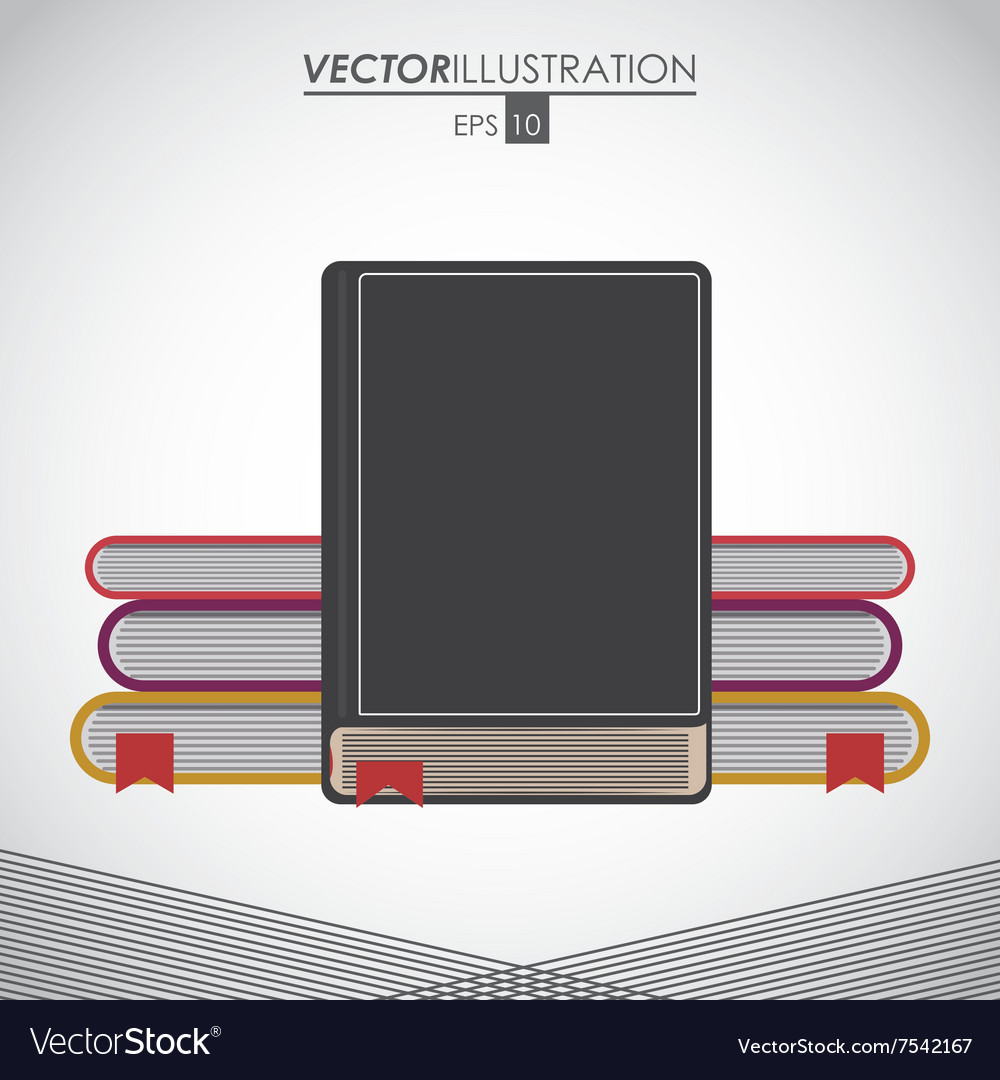 Book icon design Royalty Free Vector Image - VectorStock