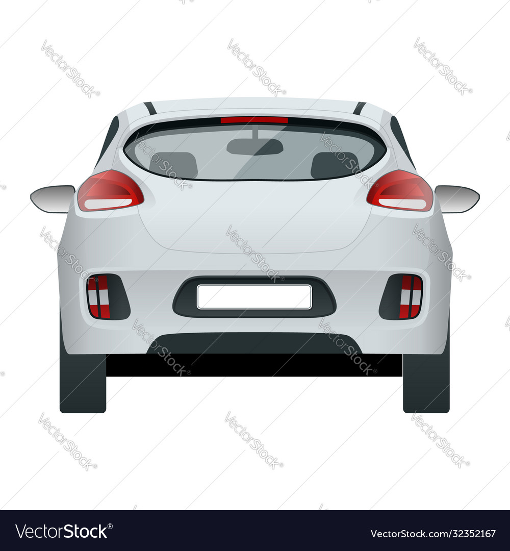 Car template on white background compact Vector Image