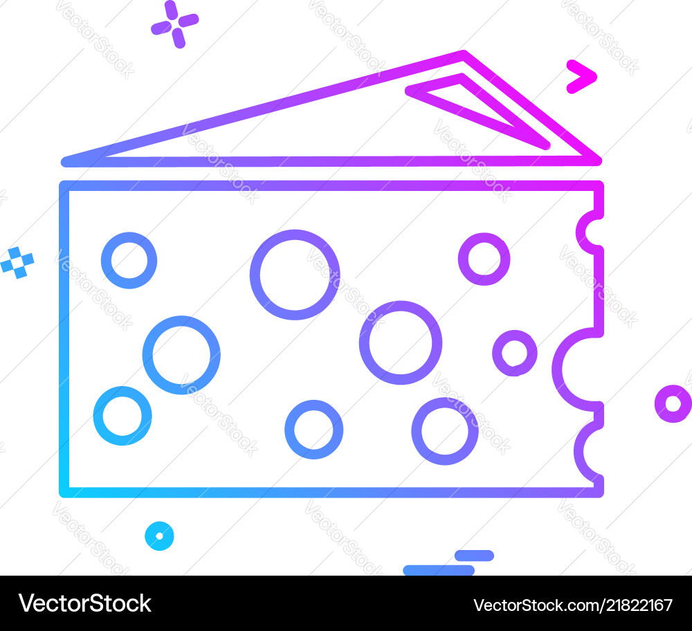 Chesse icon design Royalty Free Vector Image - VectorStock
