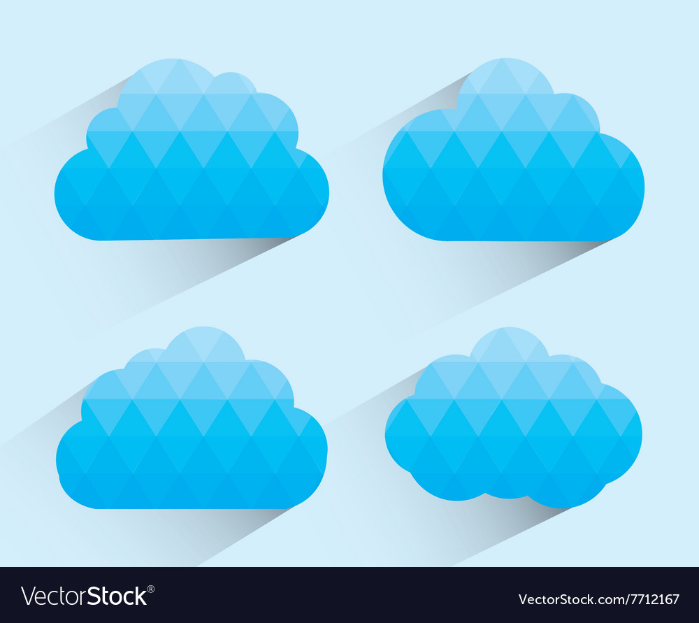Cloud icon design Royalty Free Vector Image - VectorStock