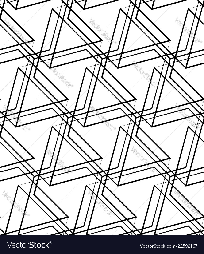 Grid Mesh Seamless Monochrome Pattern Royalty Free Vector
