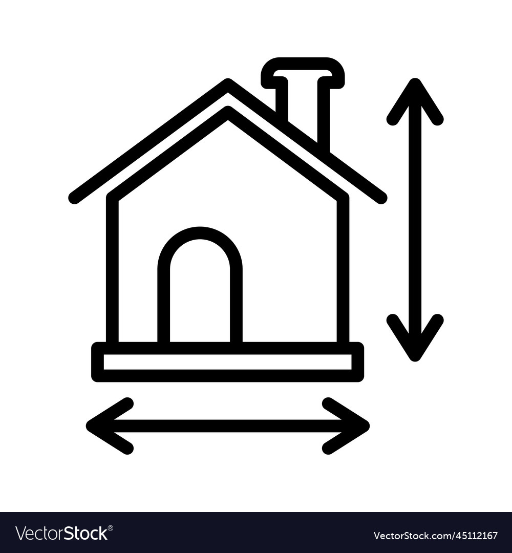 House plan icon Royalty Free Vector Image - VectorStock