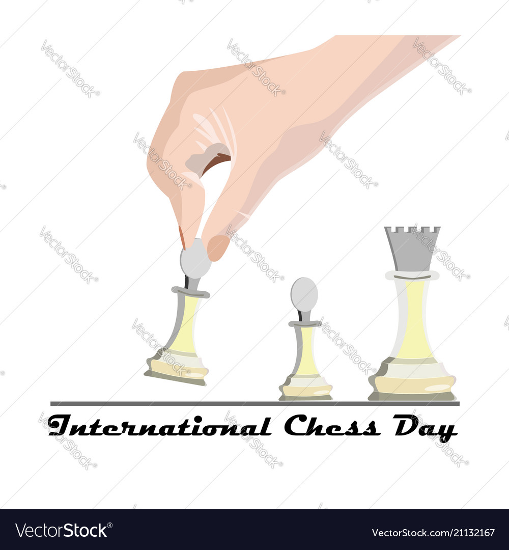 International chess day Royalty Free Vector Image