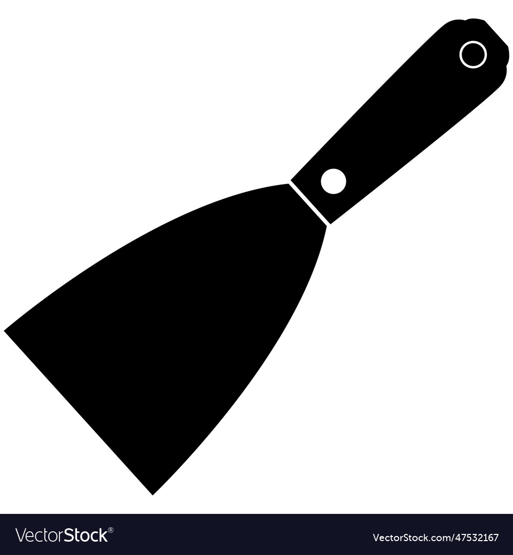 Putty knife icon with hammer end Royalty Free Vector Image