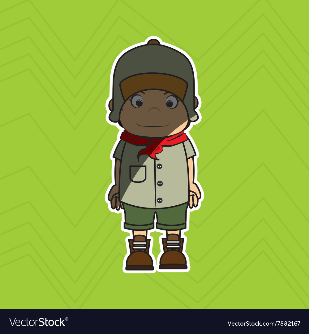 Scout concept design Royalty Free Vector Image