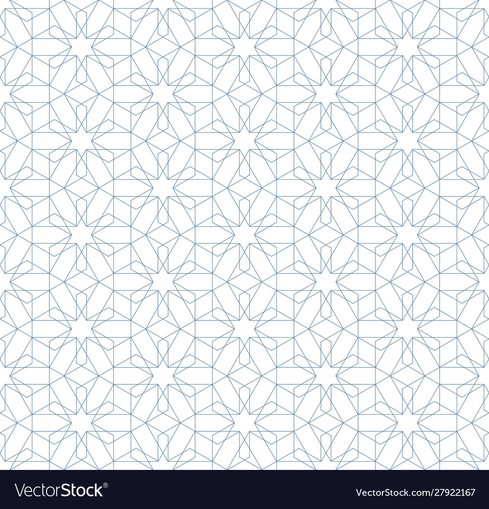 Seamless linear pattern in blue color Royalty Free Vector