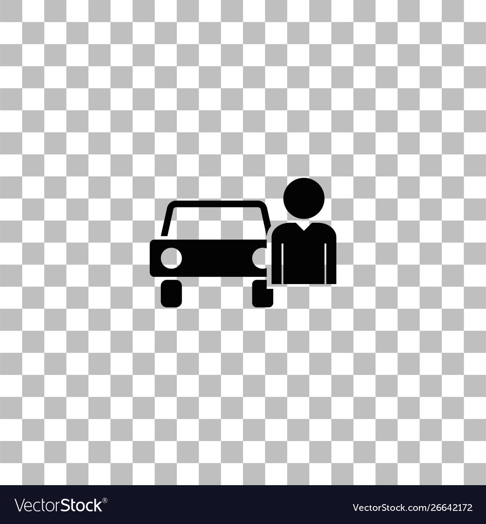 Driver icon flat Royalty Free Vector Image - VectorStock