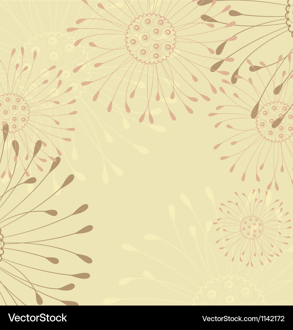 Floral background Royalty Free Vector Image - VectorStock
