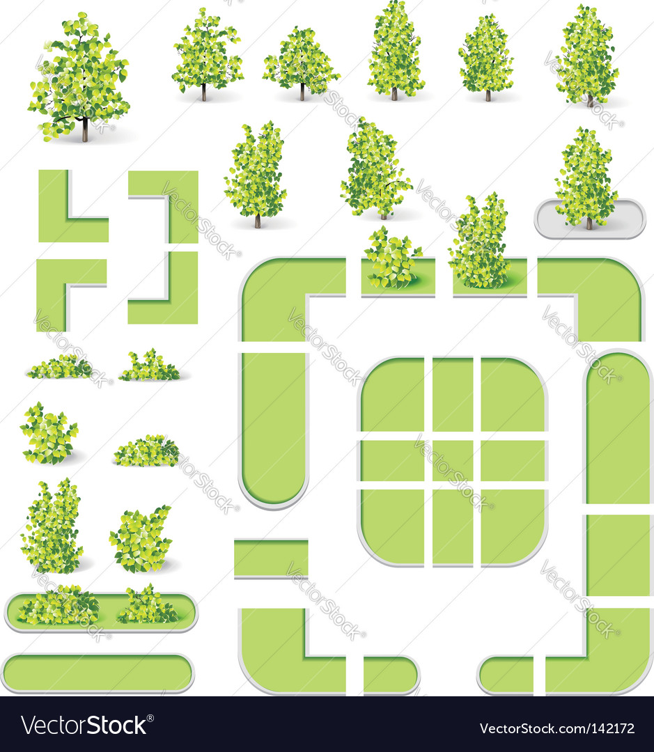 Map design elements Royalty Free Vector Image - VectorStock