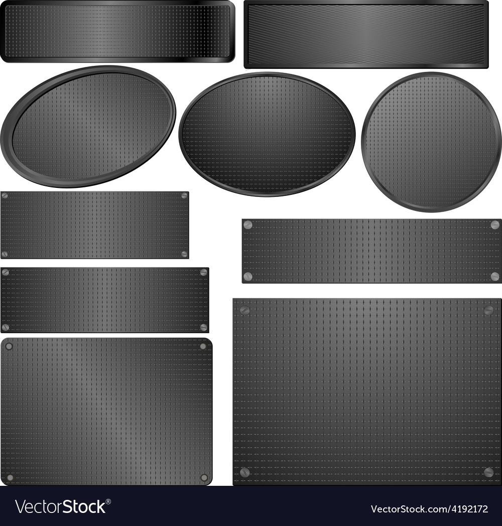 Plaques Royalty Free Vector Image - VectorStock