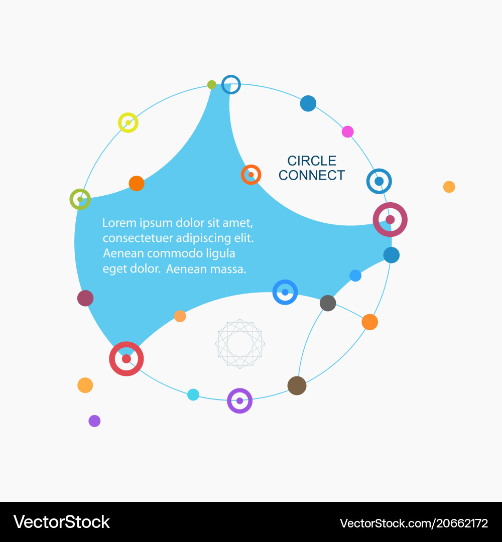 Technology concept with abstract color form Vector Image
