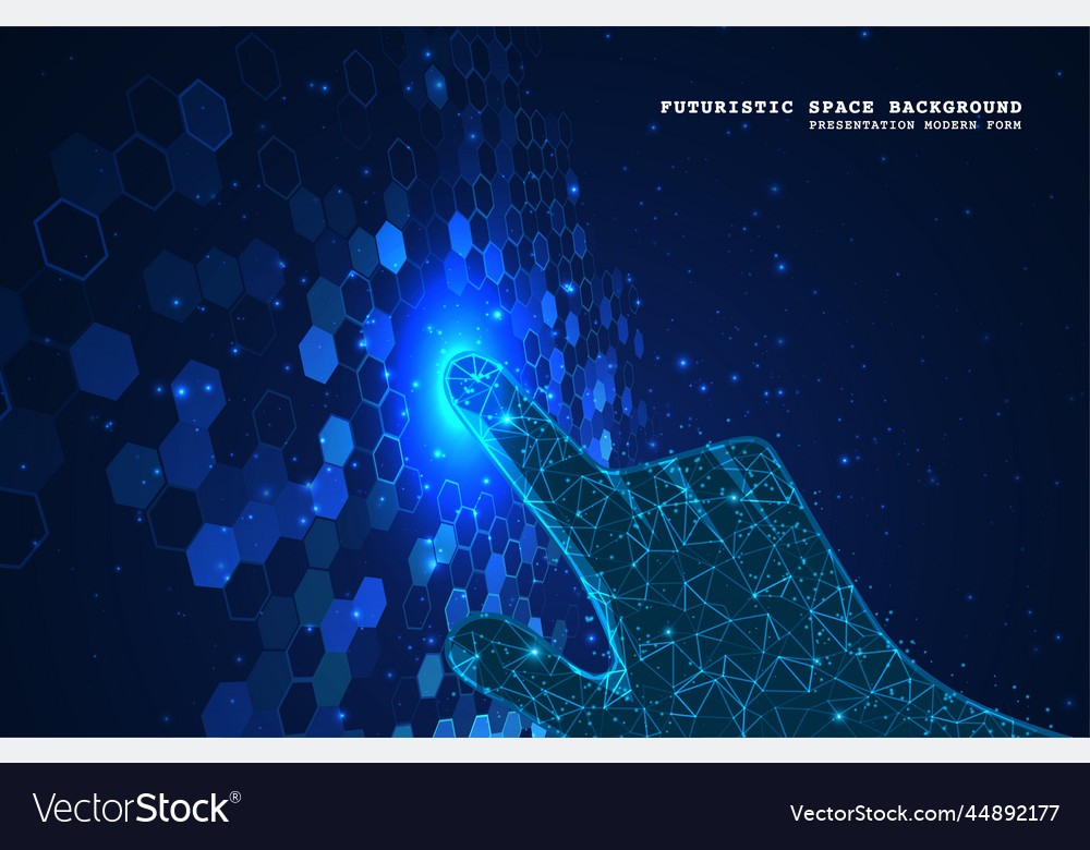 Abstract polygonal space Royalty Free Vector Image