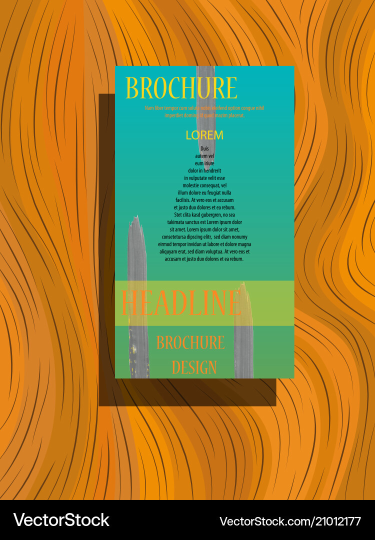 Brochure flyer magazine cover poster template Vector Image