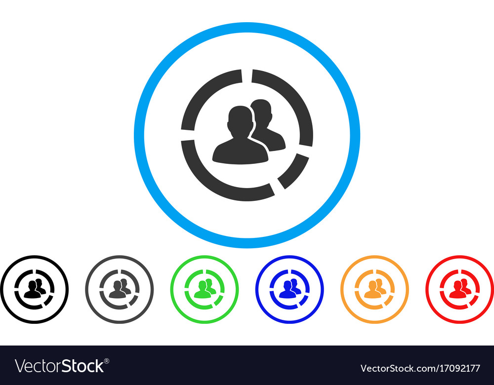 Demography diagram rounded icon Royalty Free Vector Image Demography diagram rounded icon Royalty Free Vector Image