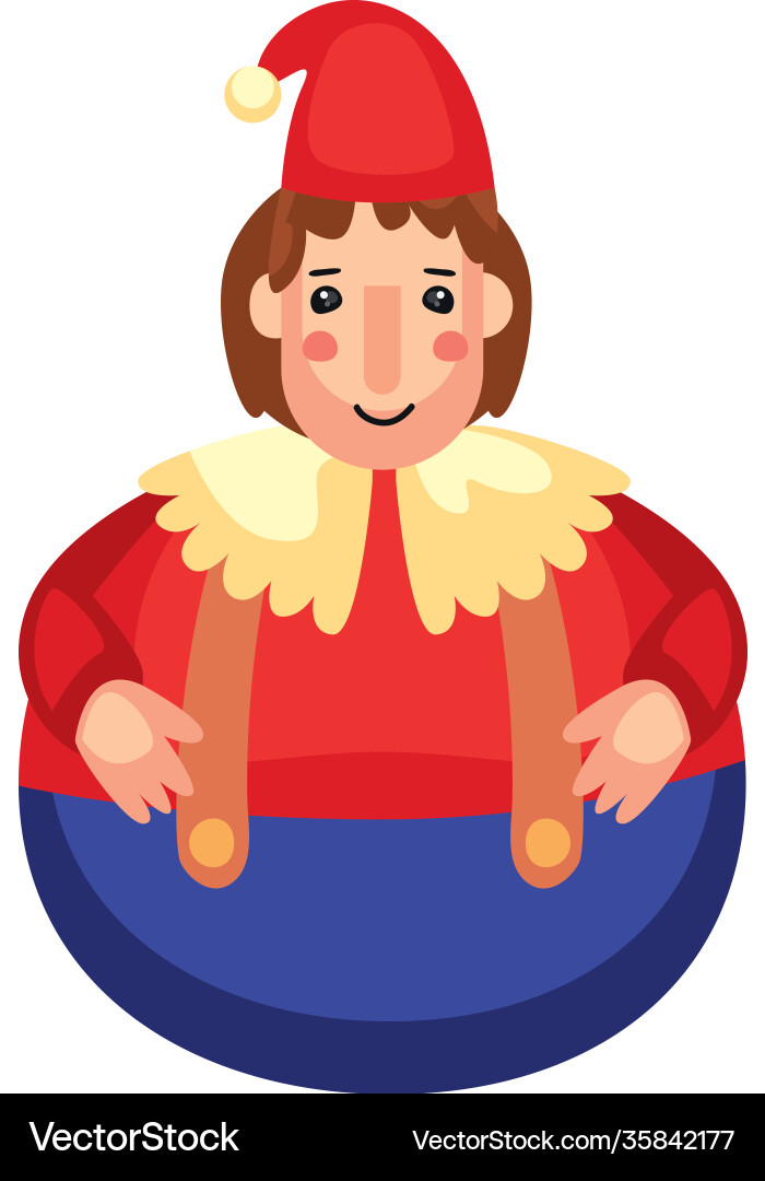 Isolated doll toy design Royalty Free Vector Image