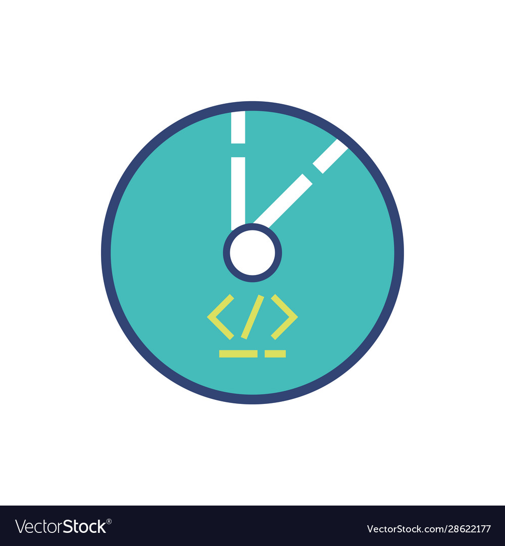 Isolated website code and cd design Royalty Free Vector