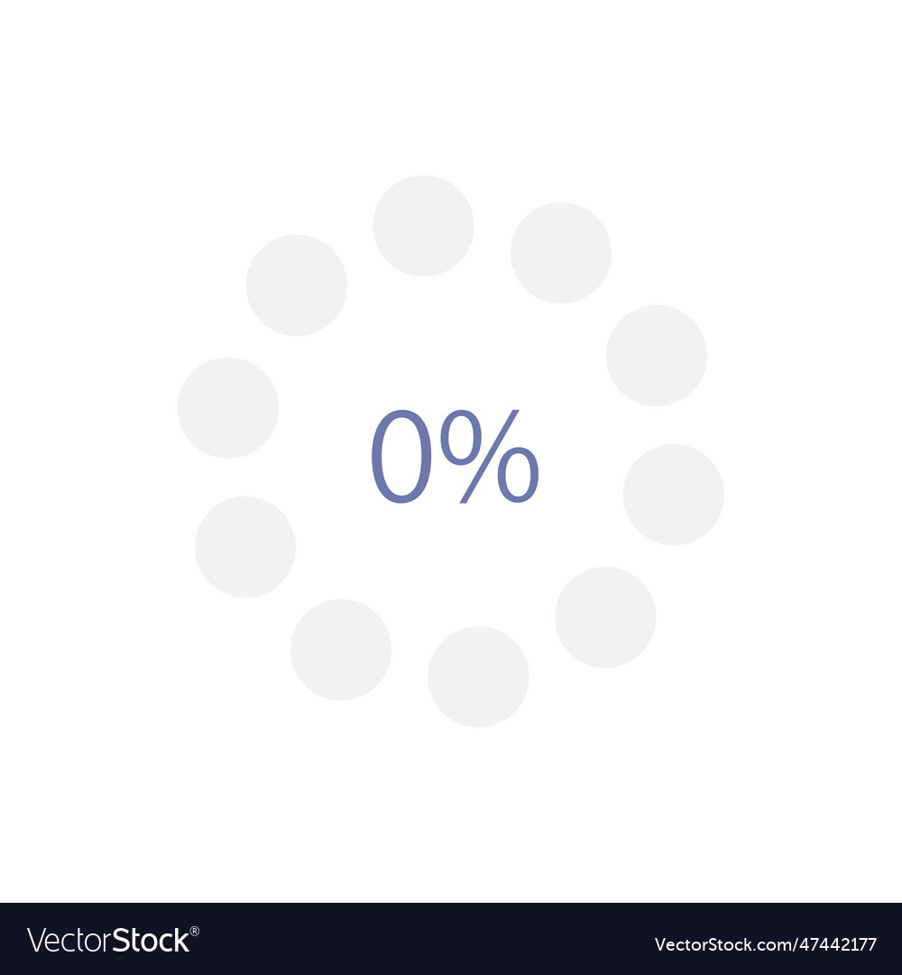 Radial progress infographic chart design template Vector Image