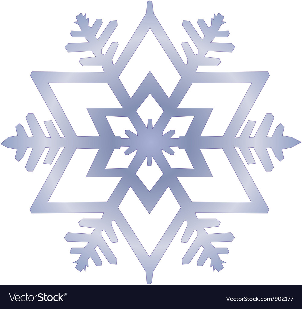 Snowflake Royalty Free Vector Image - VectorStock