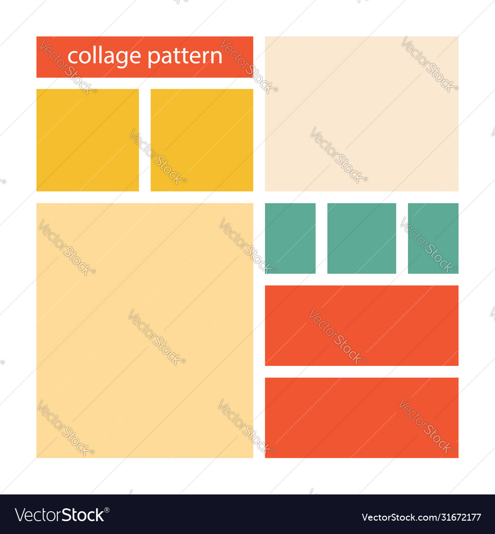 Templates collage Royalty Free Vector Image - VectorStock