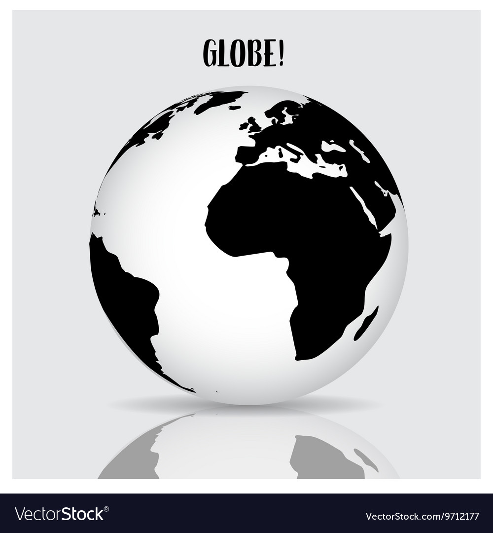 World globe Royalty Free Vector Image - VectorStock