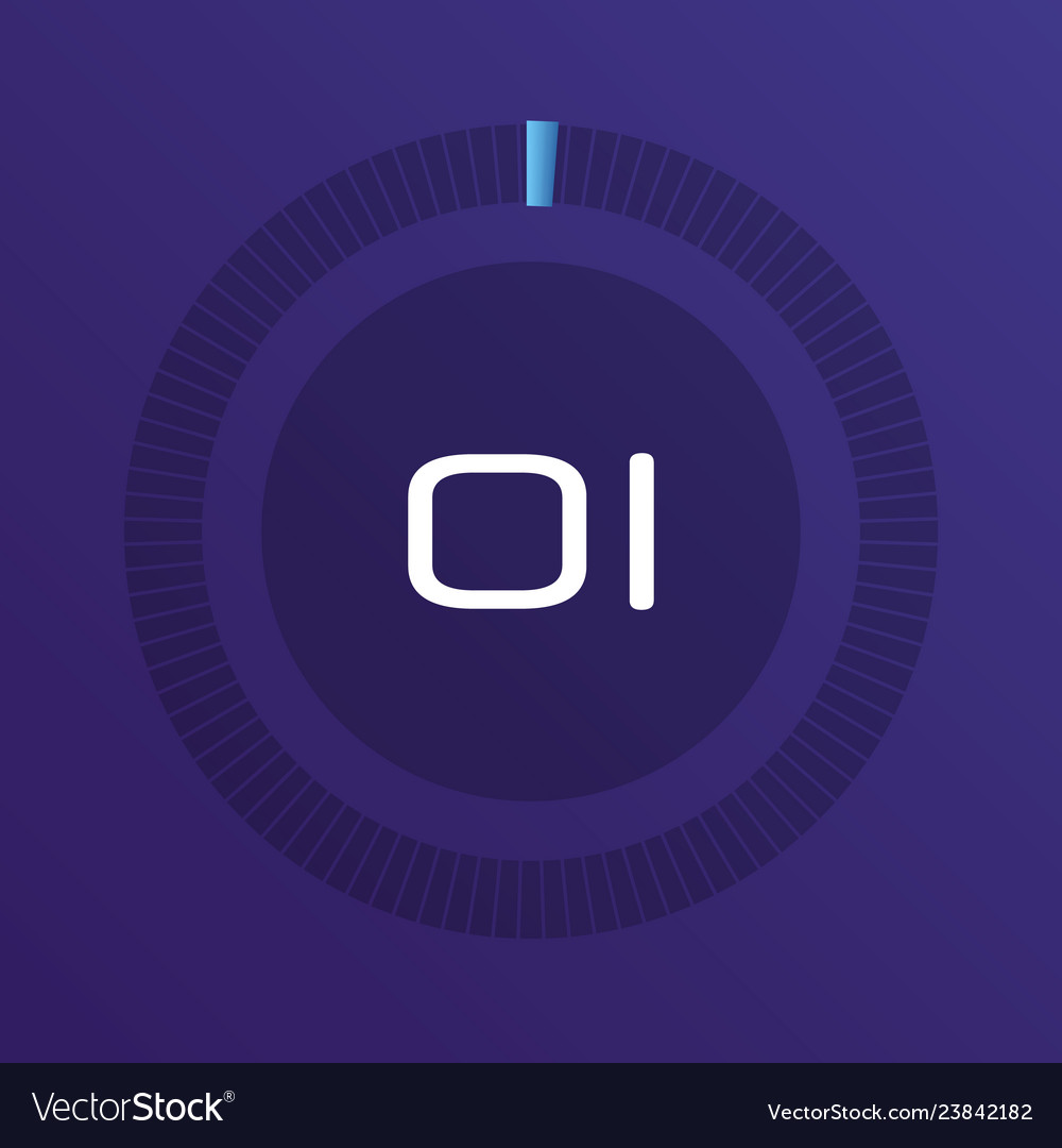 Circular interval timer Royalty Free Vector Image