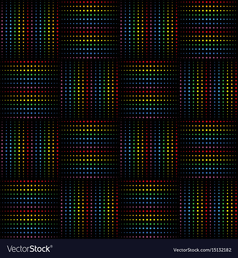 Dotted line geometric seamless pattern Royalty Free Vector