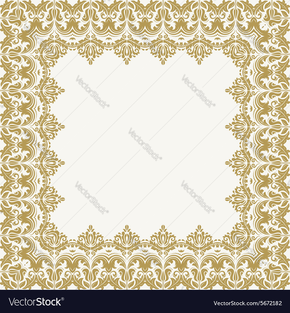 Floral fine frame Royalty Free Vector Image - VectorStock