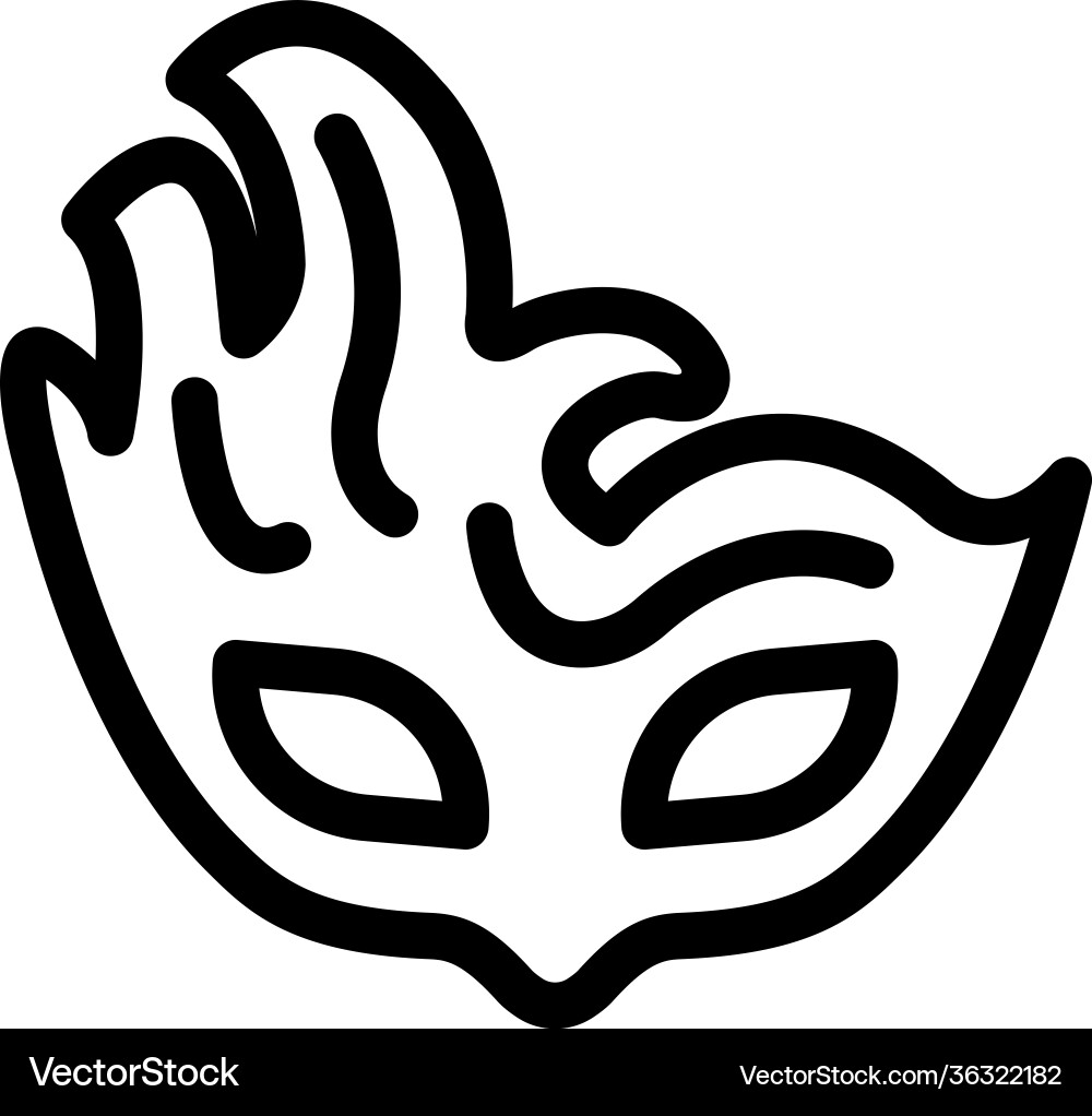 Party mask Royalty Free Vector Image - VectorStock