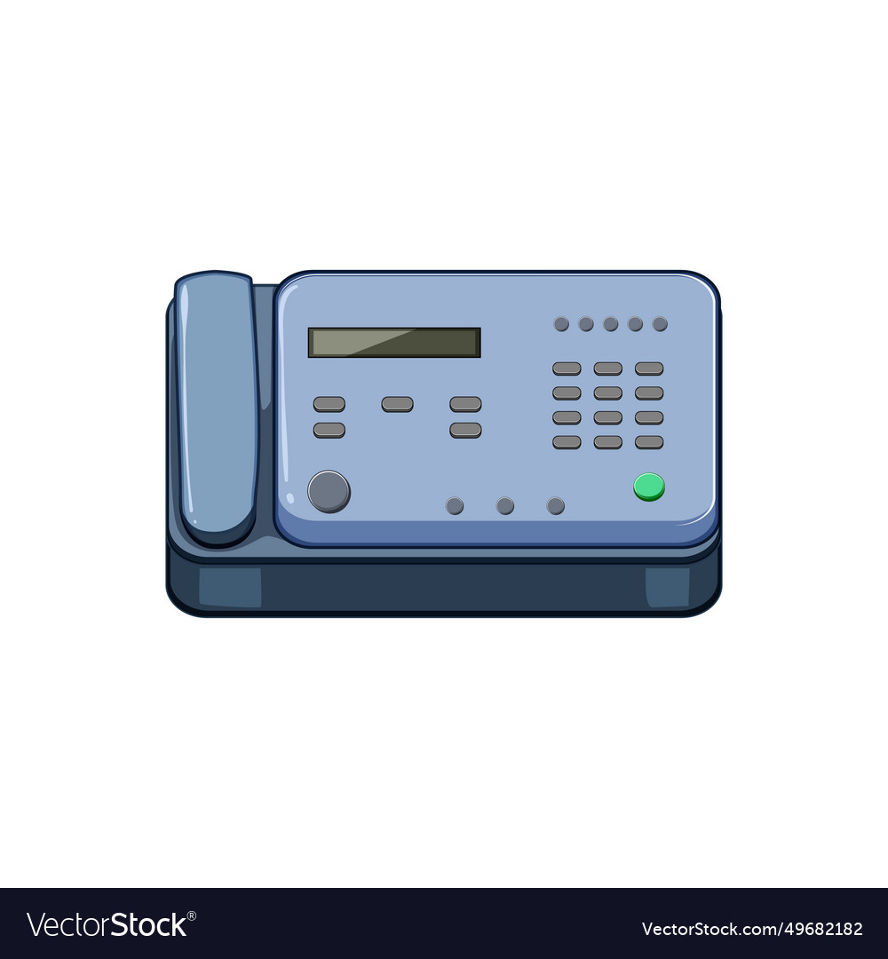 Printer fax machine cartoon Royalty Free Vector Image