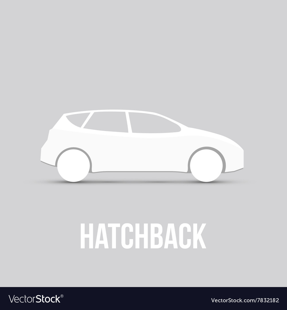 Sample car icon isolated Royalty Free Vector Image