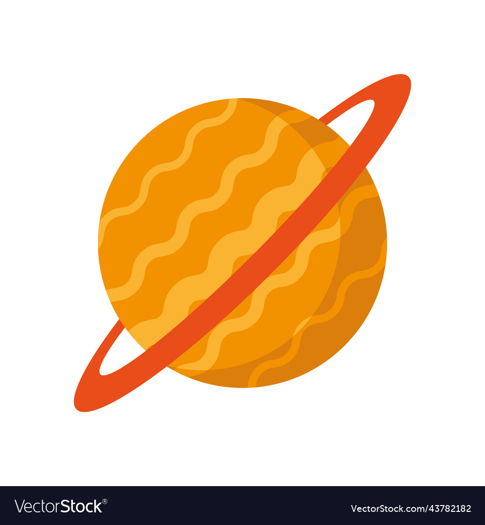 Saturn planet space outer Royalty Free Vector Image