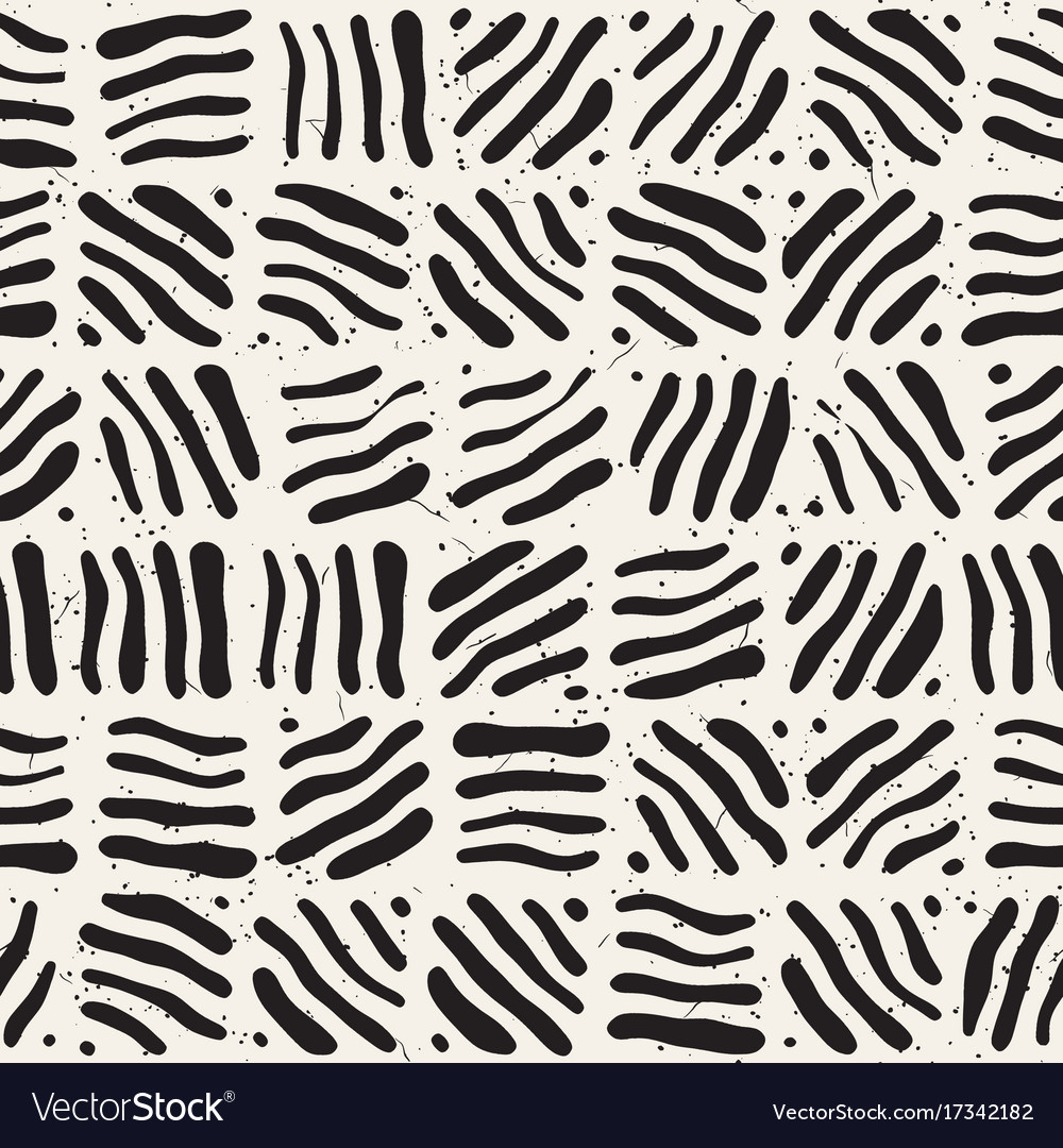 Seamless freehand pattern abstract rough Vector Image
