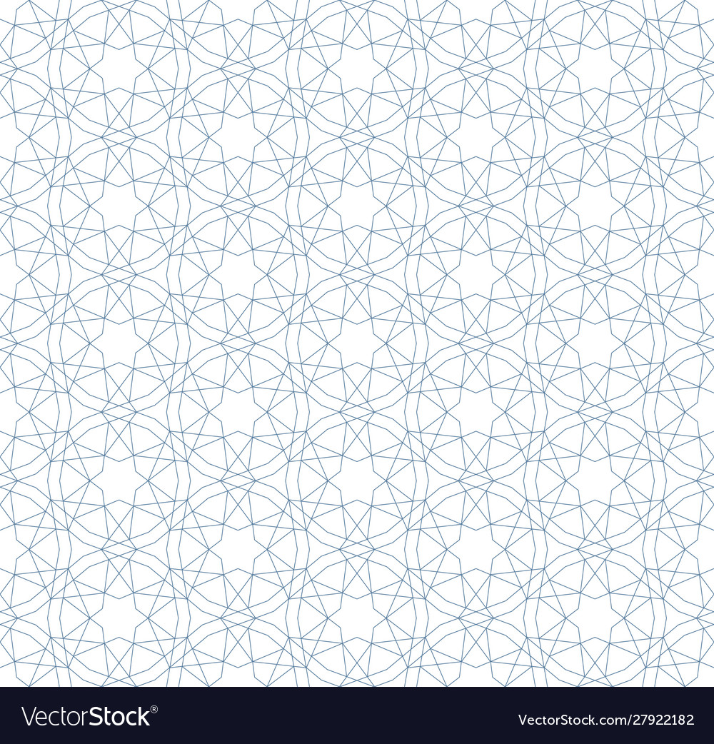 Seamless linear pattern in blue color Royalty Free Vector