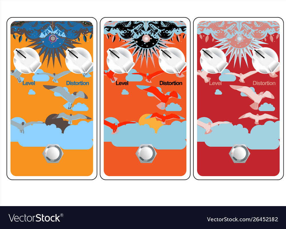 Stomp box design Royalty Free Vector Image - VectorStock