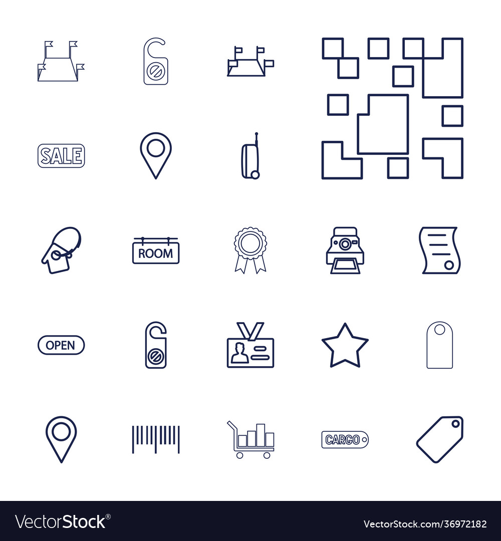 Tag icons Royalty Free Vector Image - VectorStock