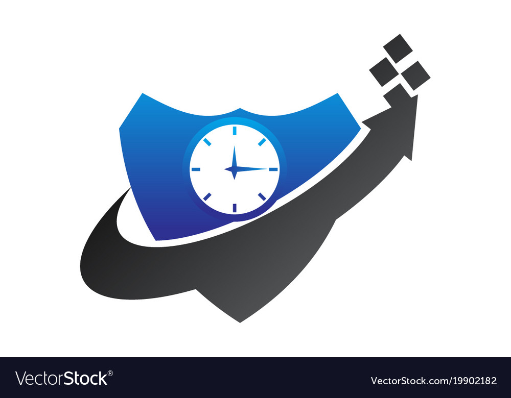 Time management protection Royalty Free Vector Image