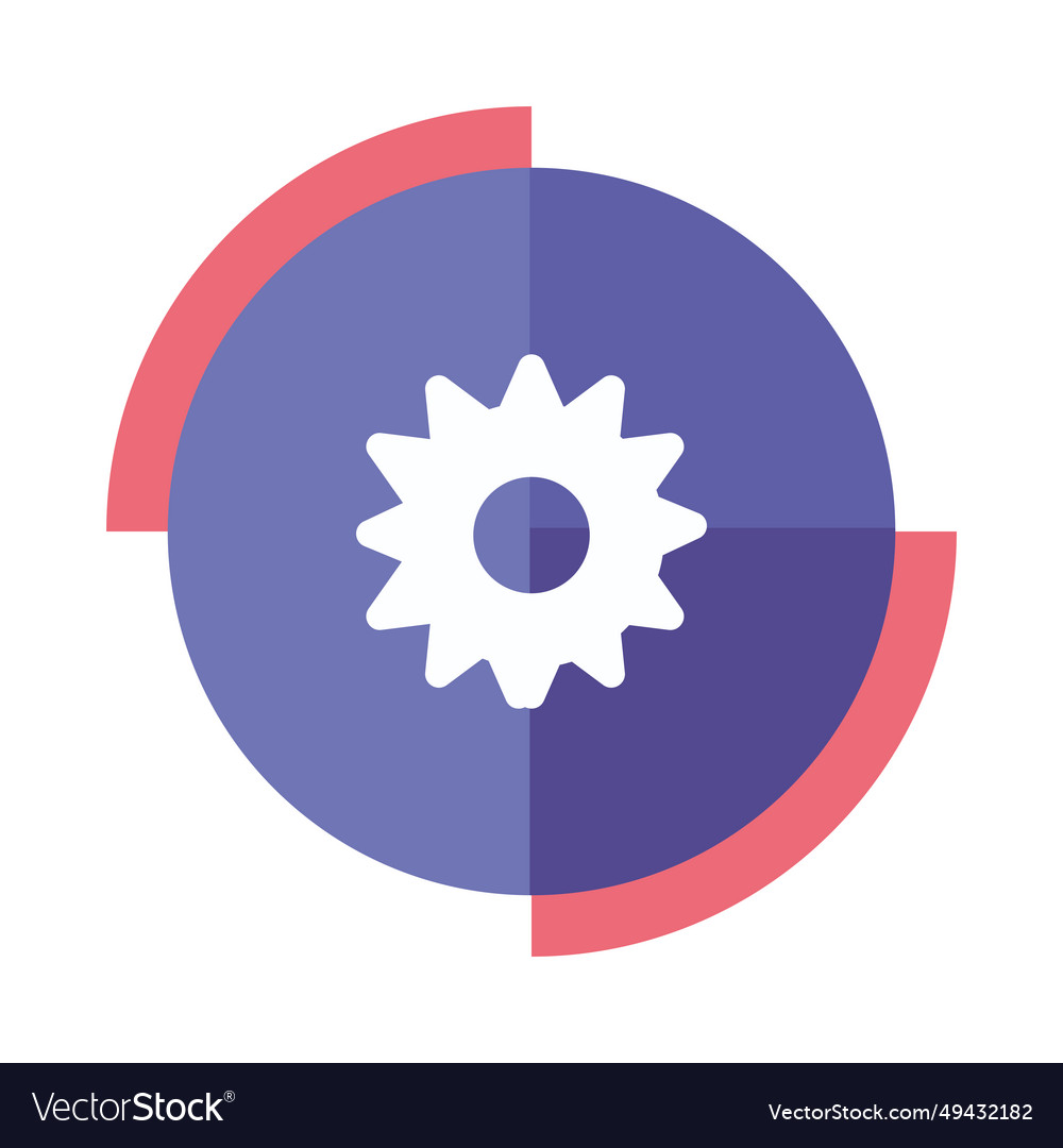 Ui ux element settings Royalty Free Vector Image