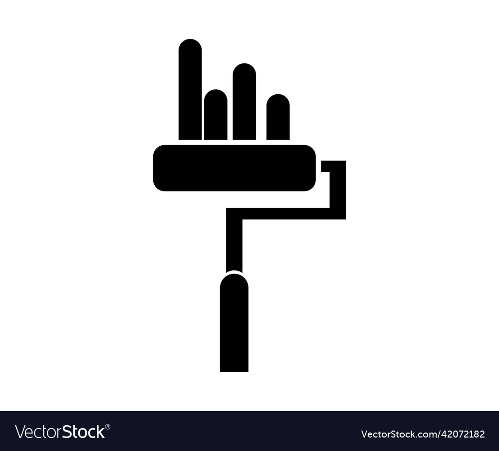 Web paint roller Royalty Free Vector Image - VectorStock