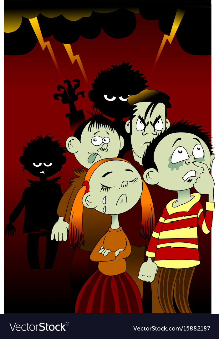 Bad children Royalty Free Vector Image - VectorStock